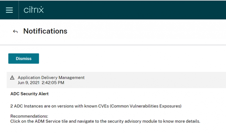 Managing Citrix ADC vulnerabilities with Citrix ADM Security Advisory ...