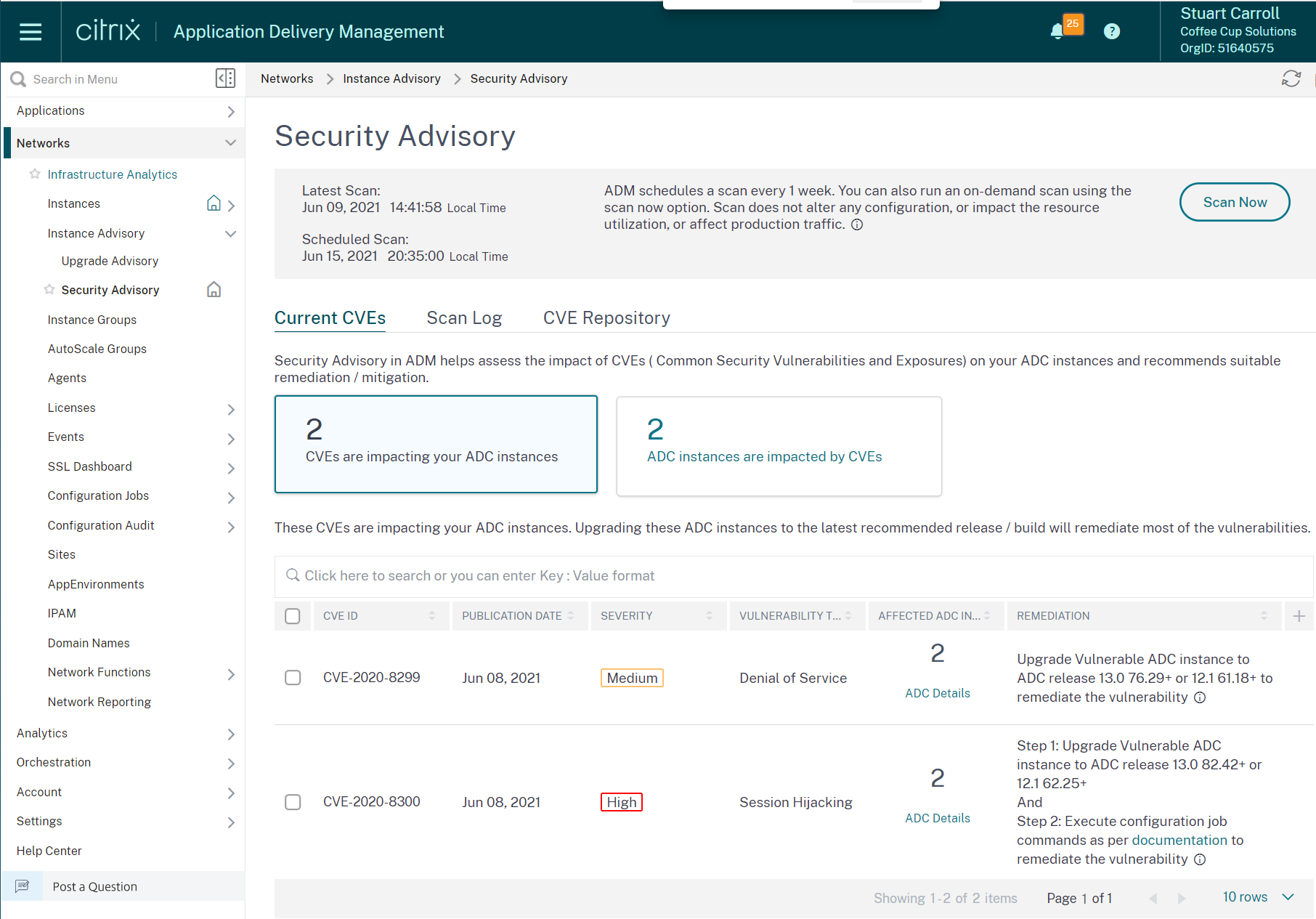 Managing Citrix ADC vulnerabilities with Citrix ADM Security Advisory ...